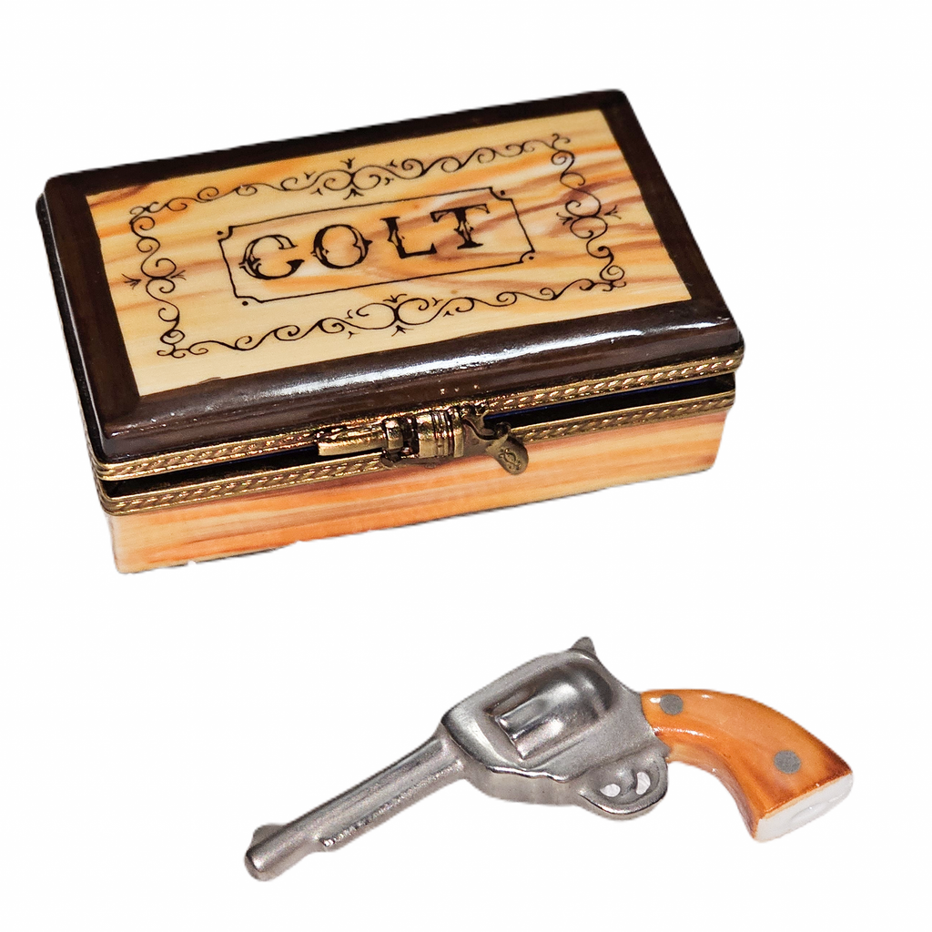 Colt Sheriff Revolver Limoges Box