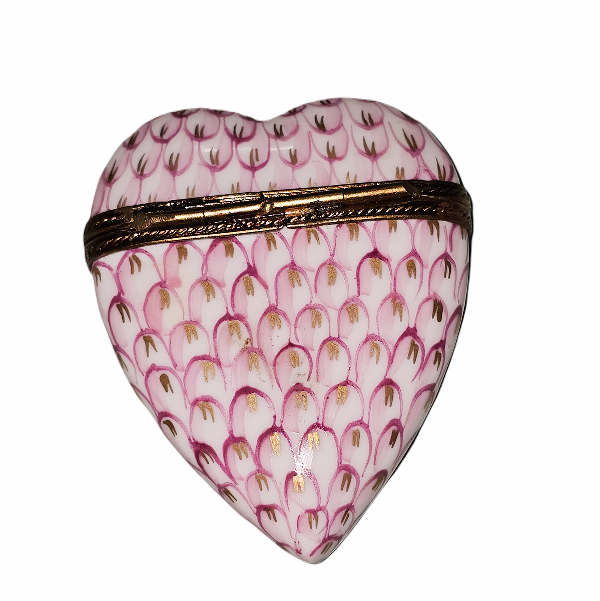 Light Pink Heart Limoges Box for Romantic Gifts