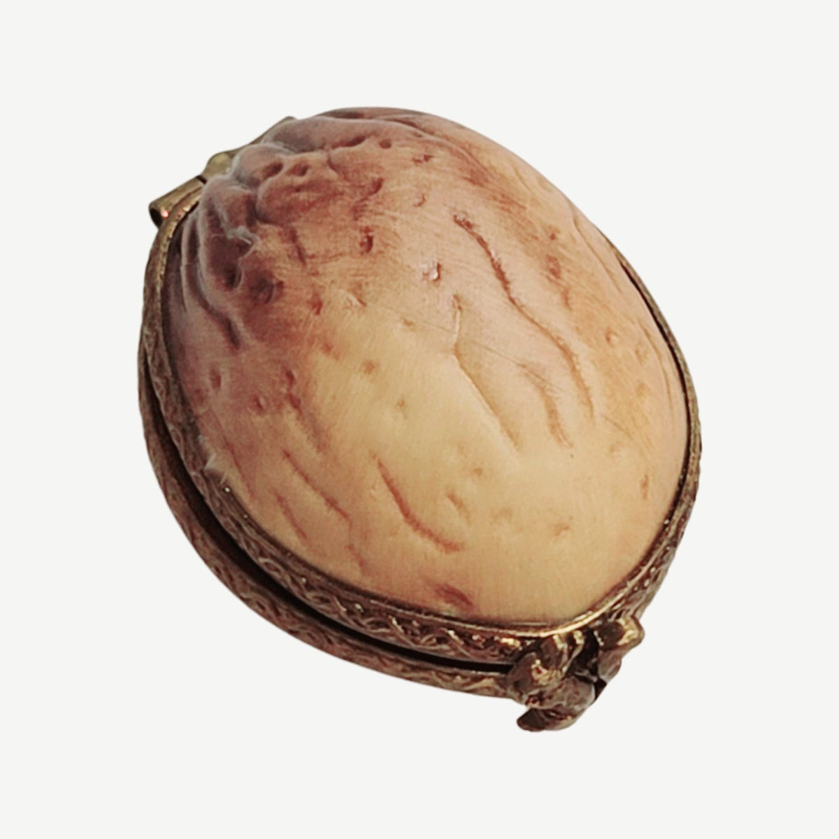 Acorn Porcelain Trinket Box - Elegant Limoges Design