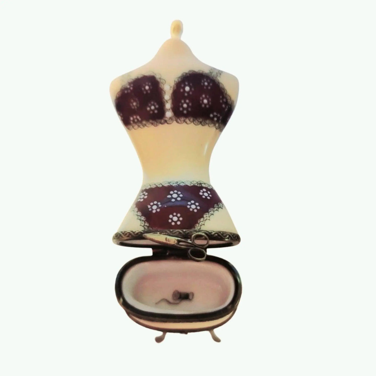 Rare Limoges Lingerie Mannequin Box for Collectors
