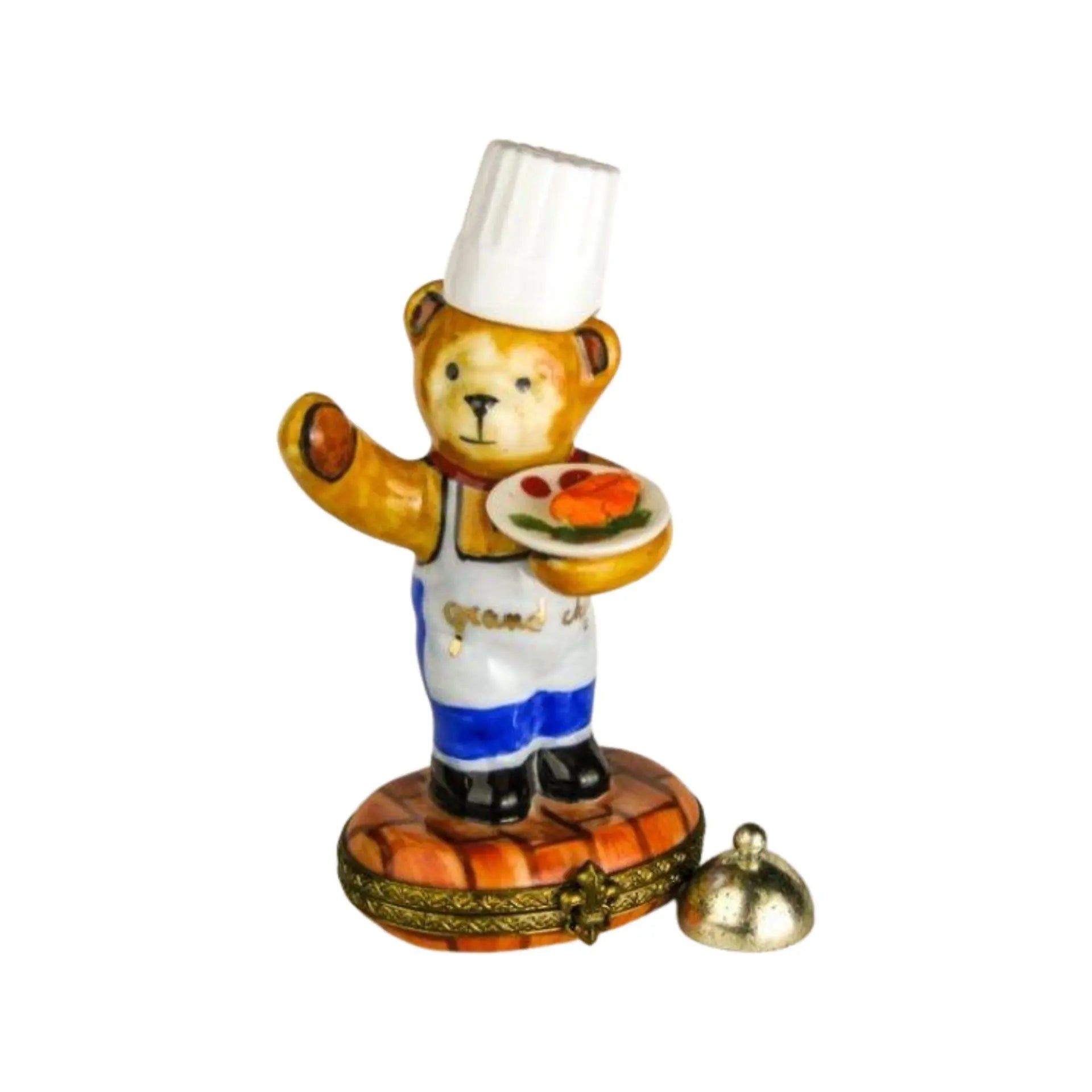 Teddy Bear Chef Limoges Box for Collectors