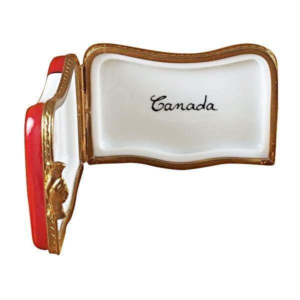 Canadian Flag Limoges Box Decorative Collectible Item