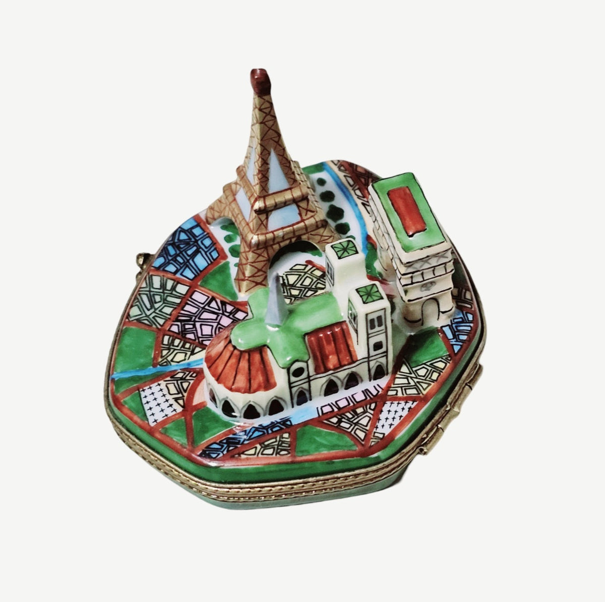 Map of Paris Limoges Box - Elegant Home Decor Piece